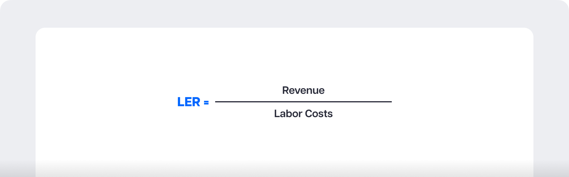 How to calculate the labor efficiency ratio for your business
